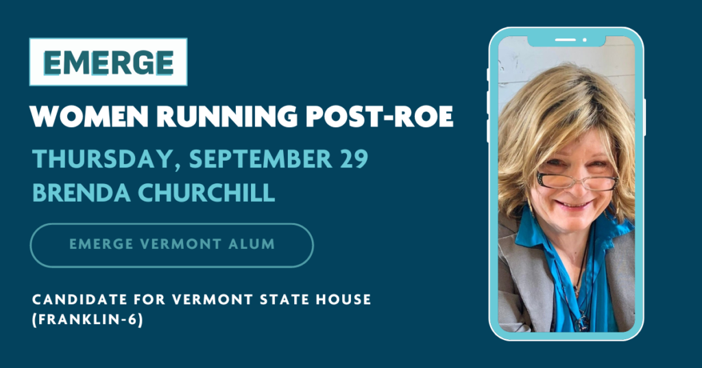 Candidate Q&A: Vermont State House - Brenda Churchill - Emerge